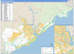 Charleston County Zip Code Map