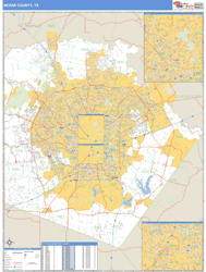 Bexar County Zip Code Map - Map