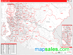 King County Zip Code Map - Map