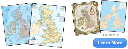 England Wall Map from MapSales.com - The leading source for your ...