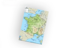 Wall Map of France