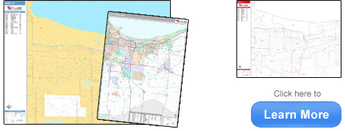 Wall Maps of Gary from MapSales.com - The leading source of Wall Maps ...