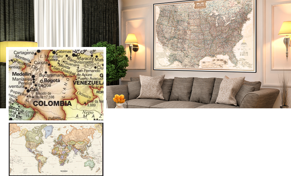 Embrace Fall Color Trends with Wall Maps - MapSales.com