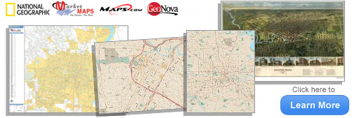 Houston Wall Map from MapSales.com - The leading source for your ...