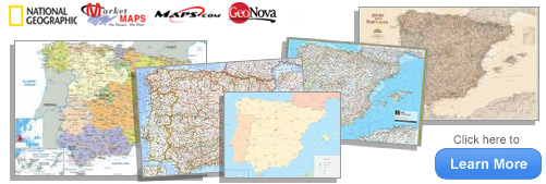 Wall Map of Spain from MapSales.com - The leading source for your Wall ...