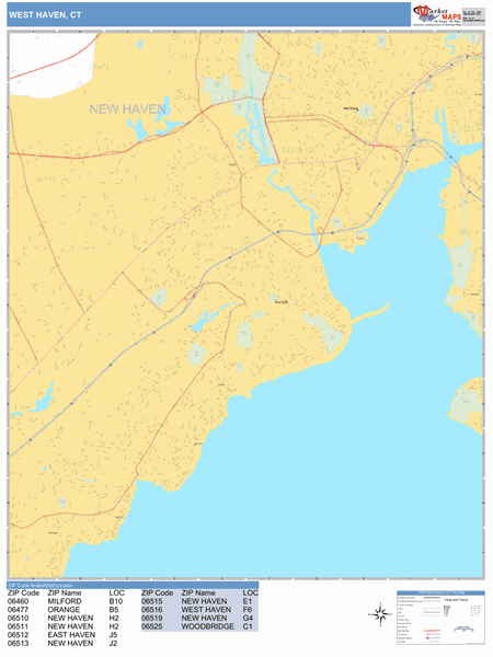 New Haven Ct Zip Code Map - Map