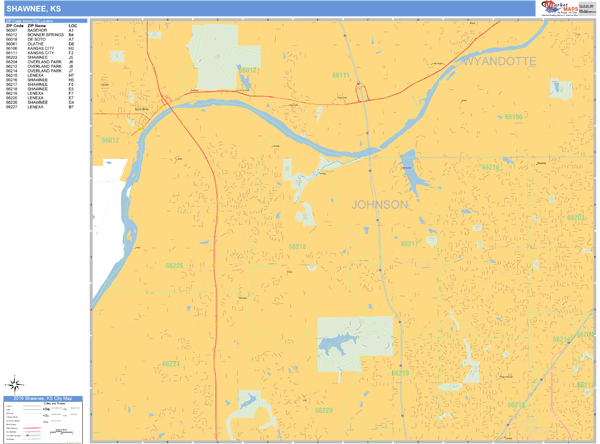 Shawnee Ks Zip Code Map - Map