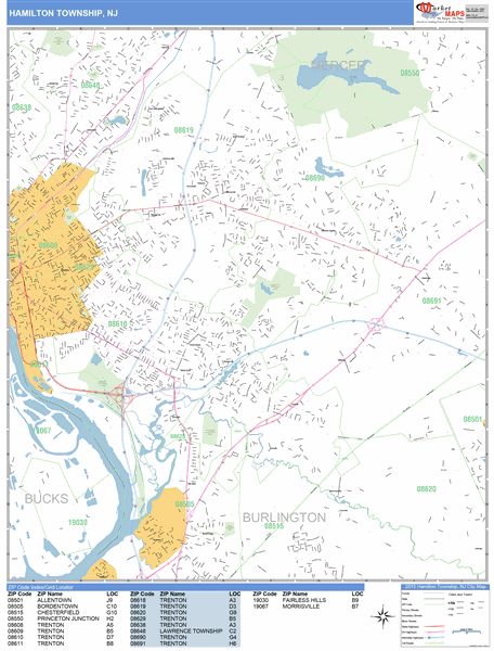 New Jersey Zip Codes Map - Maping Resources