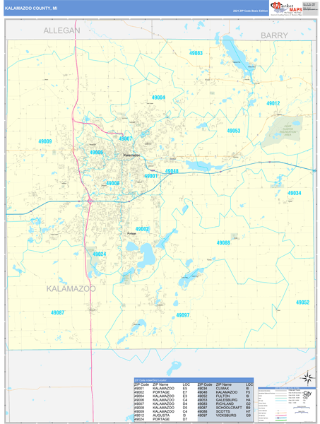 Kalamazoo County Mi Map