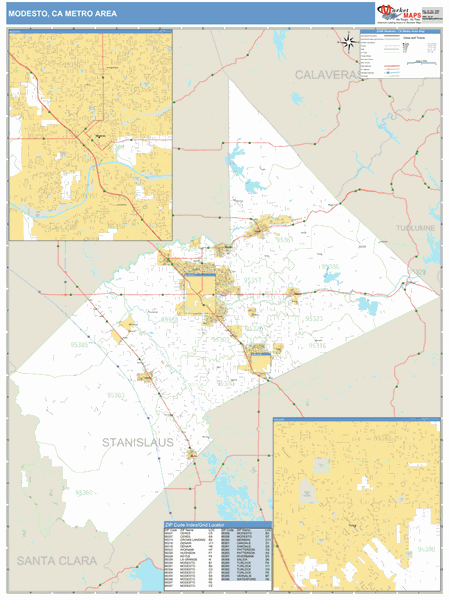 Zip Code Map For Modesto Ca - United States Map
