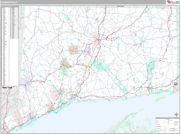 Connecticut Zip Code Map