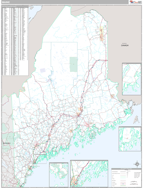 Maine Zip Code Wall Map Premium Style By MarketMAPS maine-zip-code-wall-map-premium-style-by-marketmaps