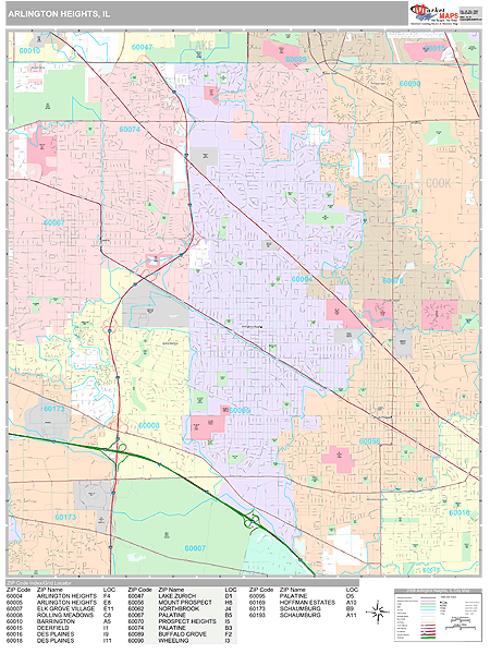 Arlington County Zip Code Map - United States Map