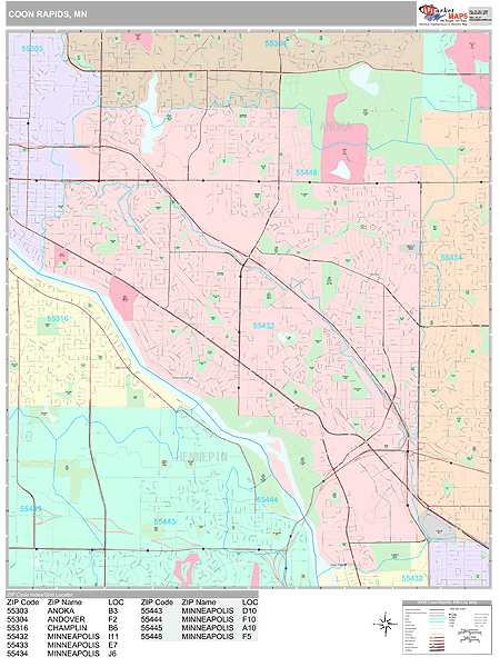 Cedar Rapids Zip Code Map - Map