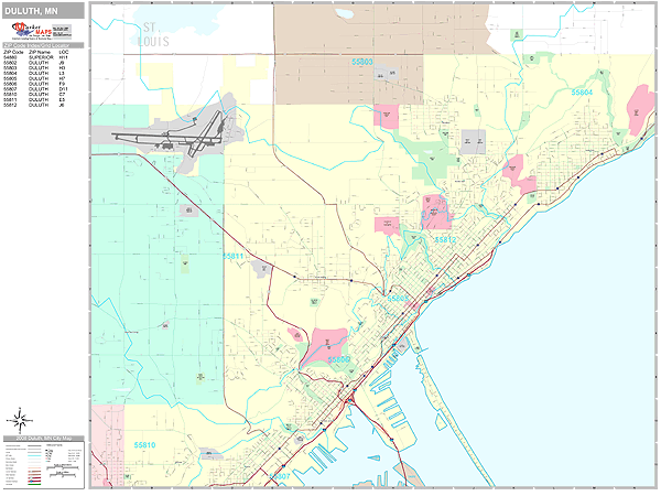 Duluth Zip Code Map | Tourist Map Of English Duluth Zip Code Map | Tourist Map Of English