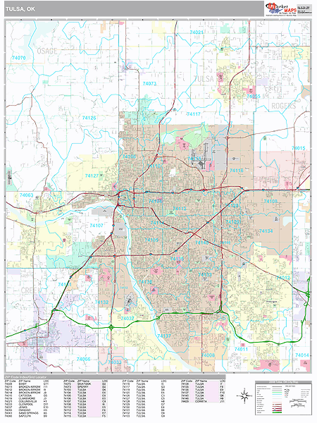 Tulsa Oklahoma Map State Map