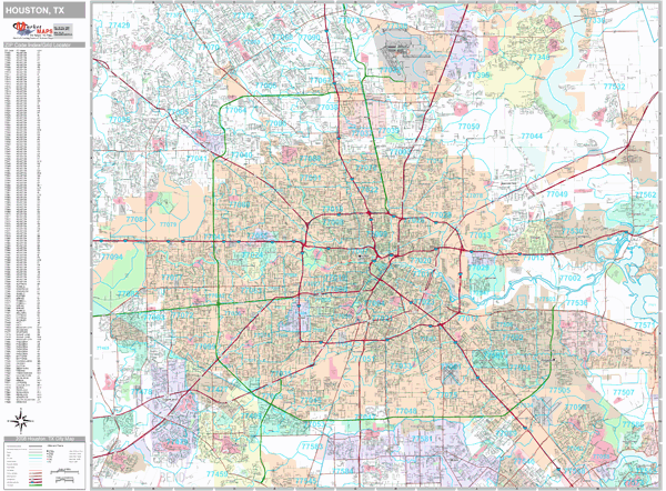 Zip Code Map Houston Texas