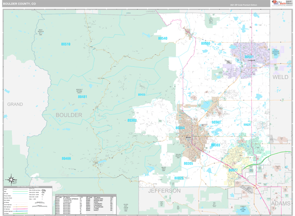 Boulder Co Zip Code Map - Map