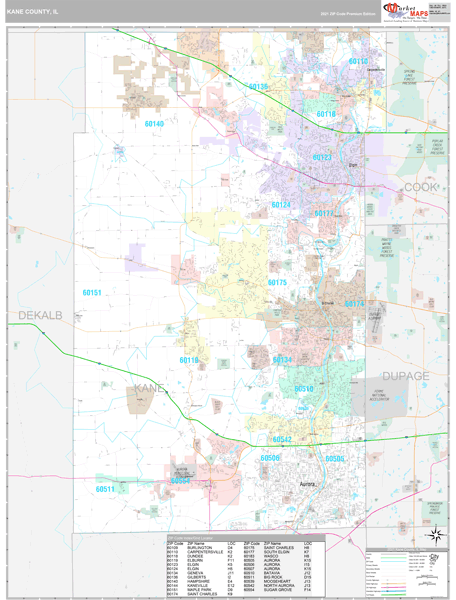Zip Code Map Of Northern Illinois - United States Map