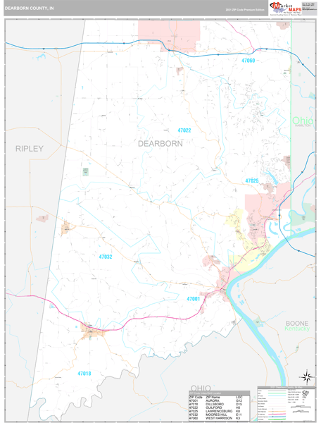 Dearborn Mi Zip Code Map Dearborn Map Dearborn Art Dearborn Print
