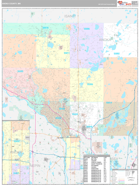 Anoka County Mn Map