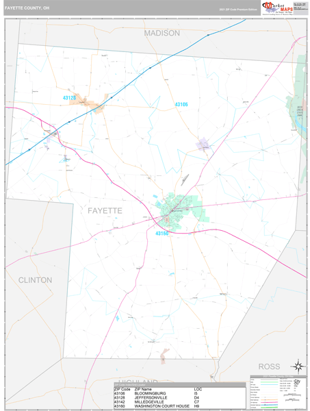 Fayette Co Ky Zip Code Map