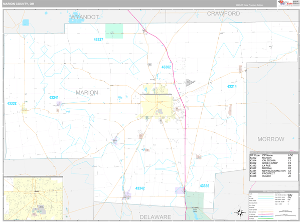 Marion County Indiana Zip Code Map - United States Map