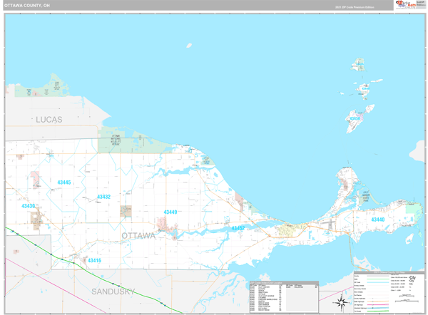 Ottawa County Zip Code Map - United States Map