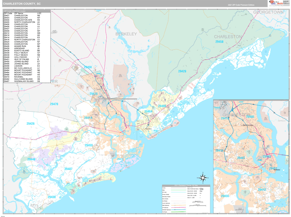 Charleston County Sc Map