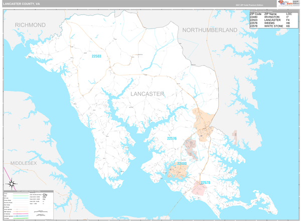 Zip Code Map Lancaster County Pa - United States Map
