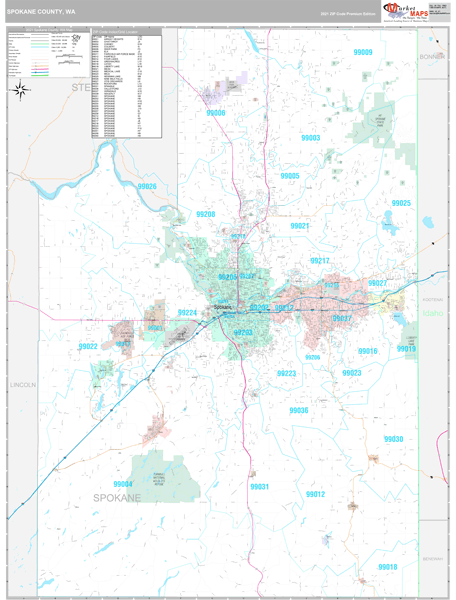 Spokane County Zip Code Map - Maping Resources