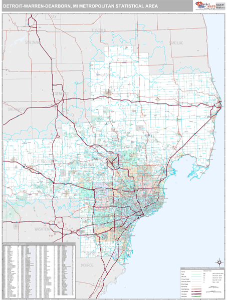 City Of Detroit Zip Code Map - Map