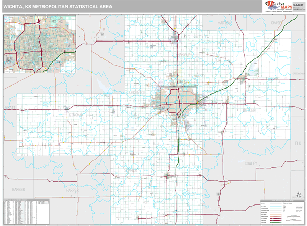 Satellite Map Of Wichita Ks