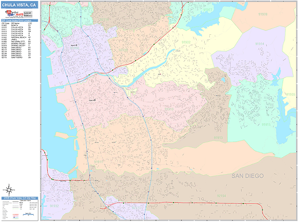 Chula Vista California Map