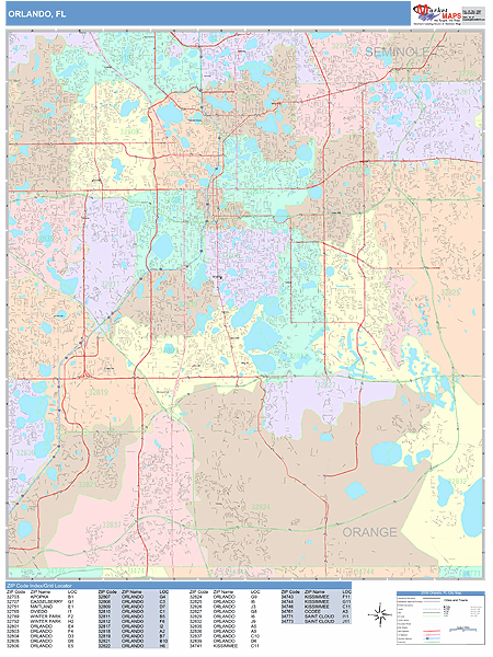 Orlando Florida County Map