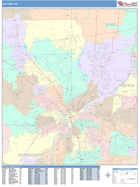 Dayton Ohio Map