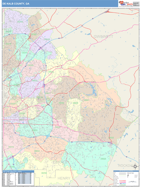 Dekalb County Georgia Zip Code Map