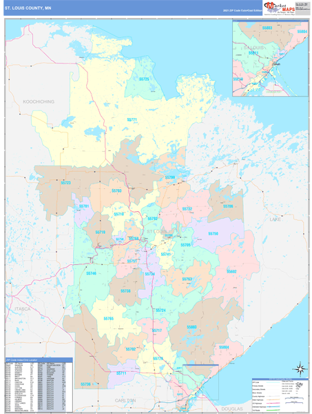 St Louis County Mn Zip Code Map | semashow.com
