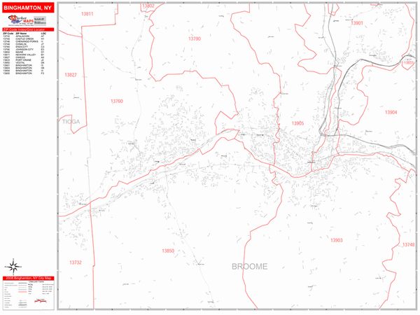 Map Of Binghamton Area