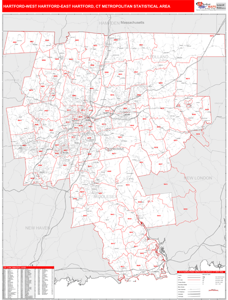 Hartford Connecticut Zip Code Map