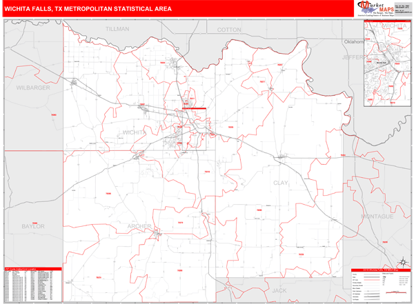 Map Of City Of Wichita Falls