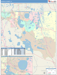 Osceola County Zip Code Map - Map