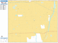 Compton California Zip Code Wall Map (Basic Style) by MarketMAPS