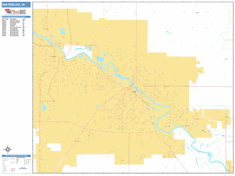 Waterloo Iowa Zip Code Wall Map (Basic Style) by MarketMAPS