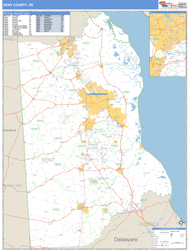 Kent County Zip Code Map - Map