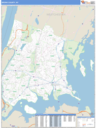 Bronx, NY County Wall Map by MarketMAPS - MapSales
