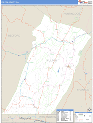 Fulton County Zip Code Map - Map