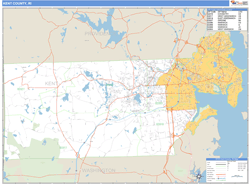 Kent County Zip Code Map - Map