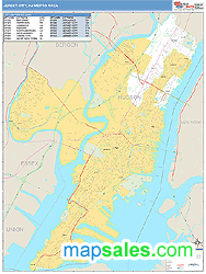 Jersey City Zip Code Map - Map