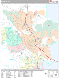 San Rafael Zip Code Map - Map